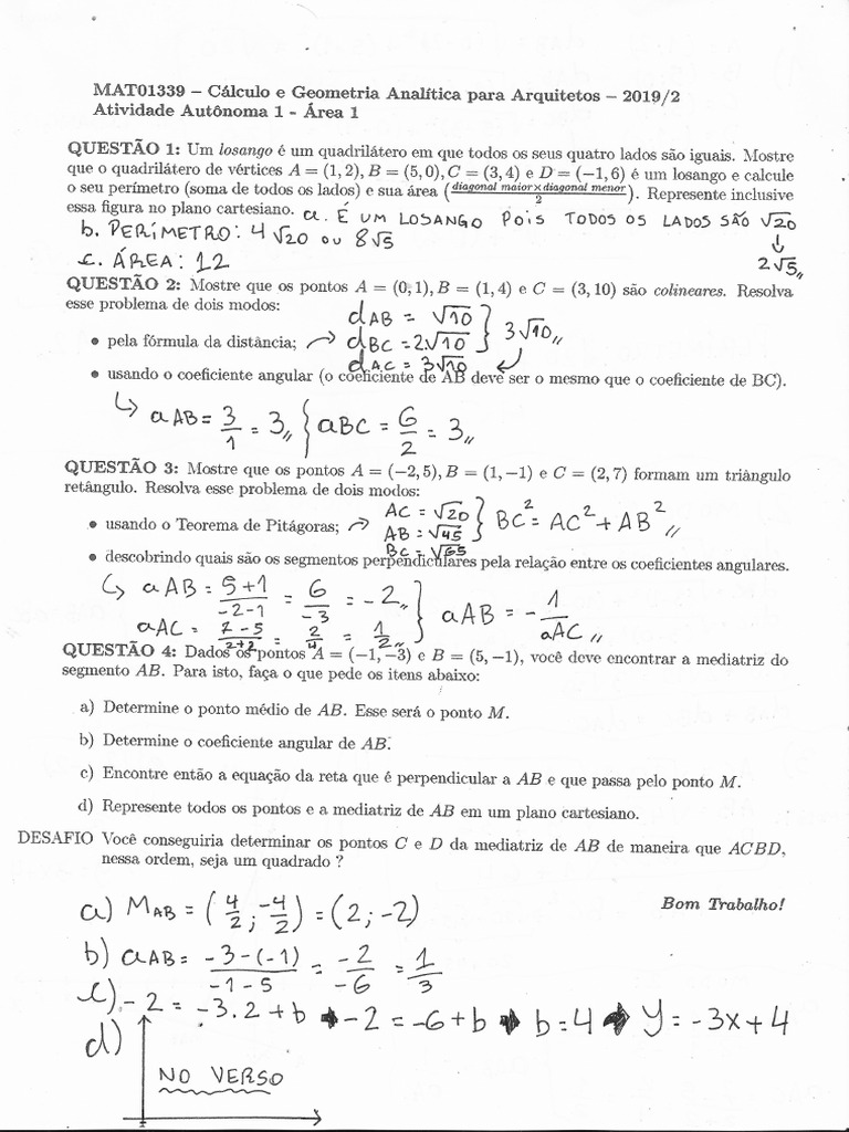 Tarefa 1 - CGA | PDF