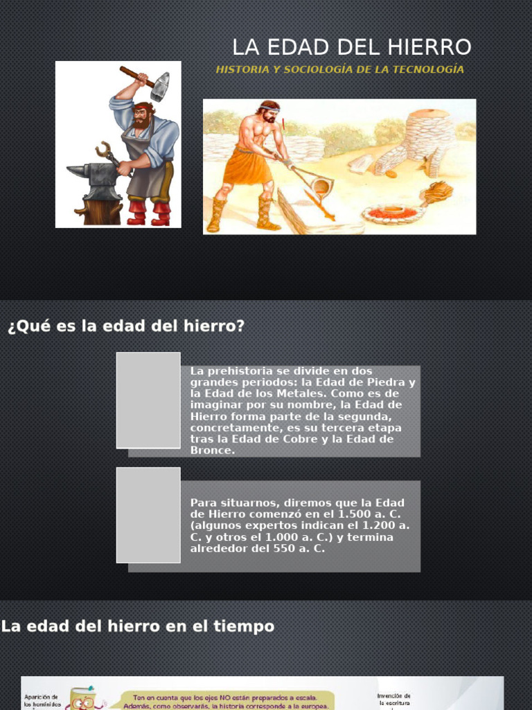 LA - EDAD - DEL - HIERRO - Exposición 2.1 | PDF | Edad de Hierro | Hierro