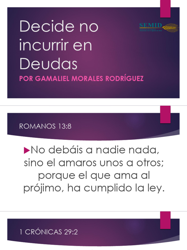 Decide No Incurrir en Deudas | PDF | Crédito | Finanzas y dinero