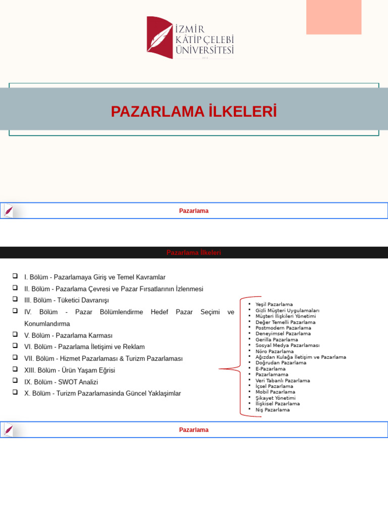 1 - Pazarlamaya Girisì Ve Temel Kavramlar | PDF