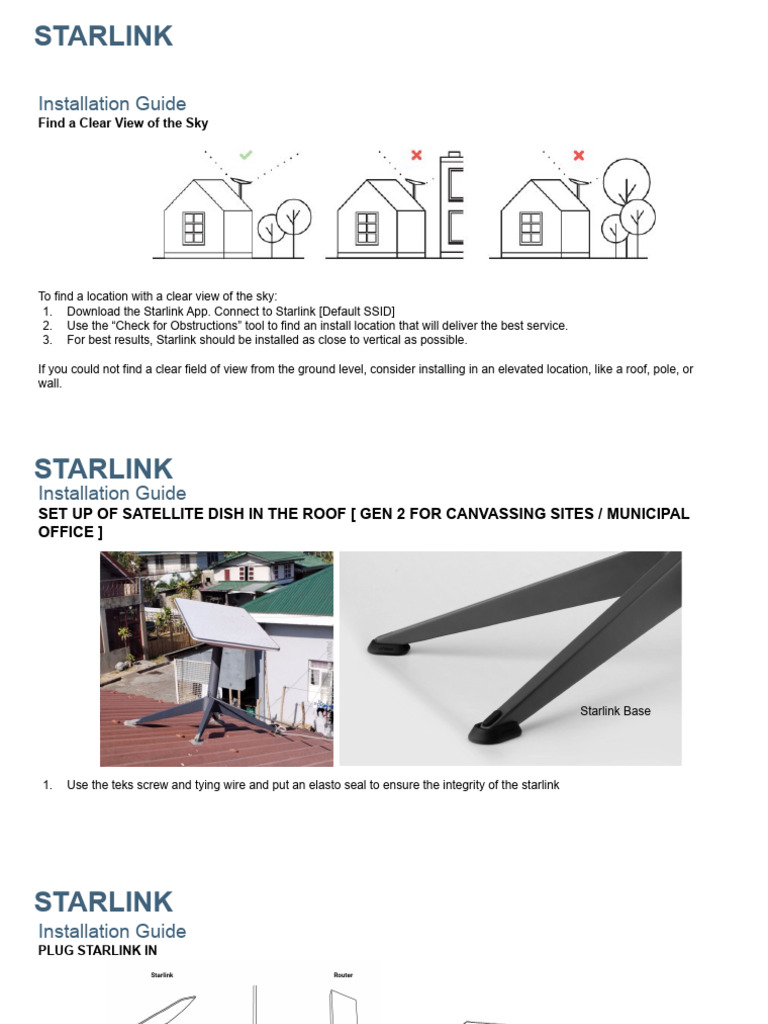 Starlink Installation Guide | PDF | Wi Fi