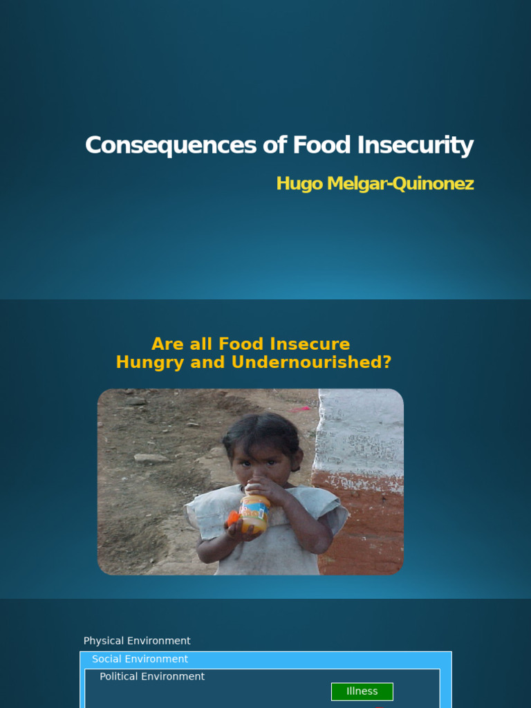 Consequences of Food Insecurity 2 | PDF | Malnutrition | Food Security