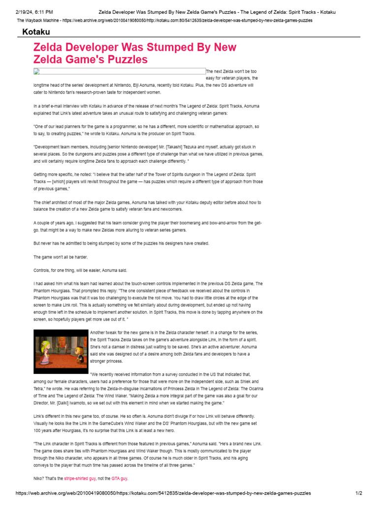 Totilo S 2024 ・⪡ ZELDA·DEVELOPER·WAS·STUMPED·BY·NEW·ZELDA·GAME'S ...