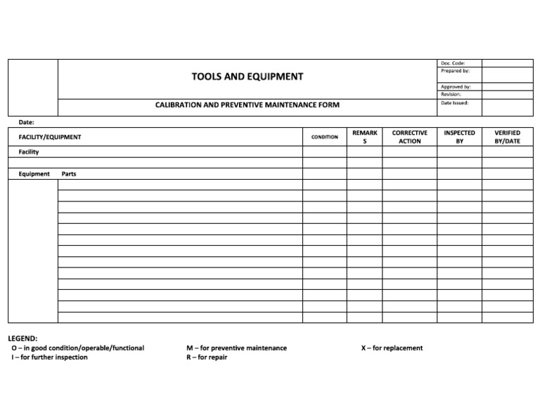 Calibration Form | PDF