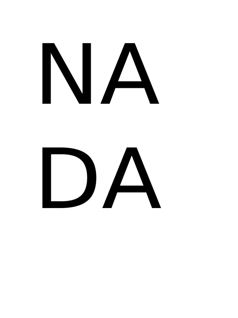 Nada XD | PDF