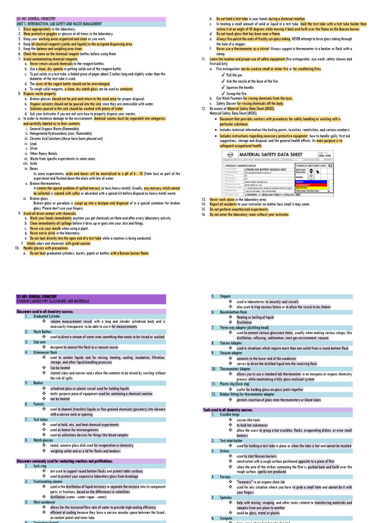 Gen Chem Reviewer Midterms | PDF | Chemical Substances | Chemical Reactions