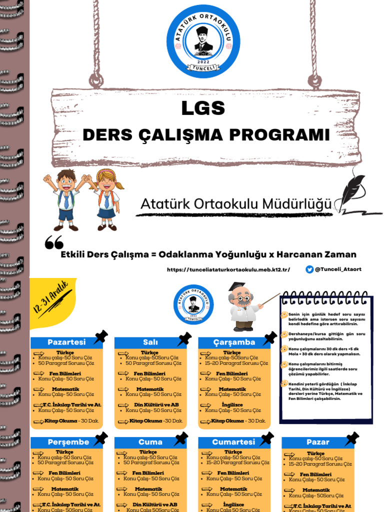 29085957_LGS-DERS-CALISMA-PROGRAMI | PDF