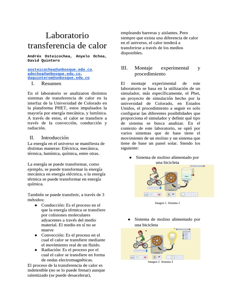 Simulador de Transferencia de Calor | PDF | Calor | Transferencia de calor