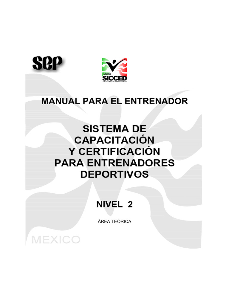 Manual Sicced 2 Teorico | PDF | Deportes | Planificación