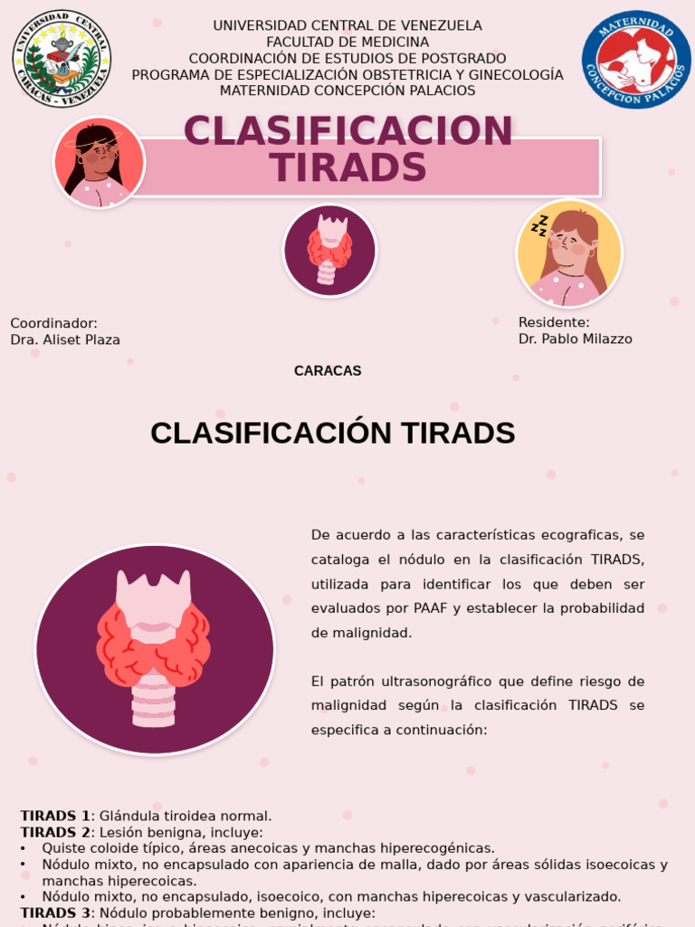 Clasificación TIRADS en Nódulos Tiroideos | PDF | Biopsia | Medicina