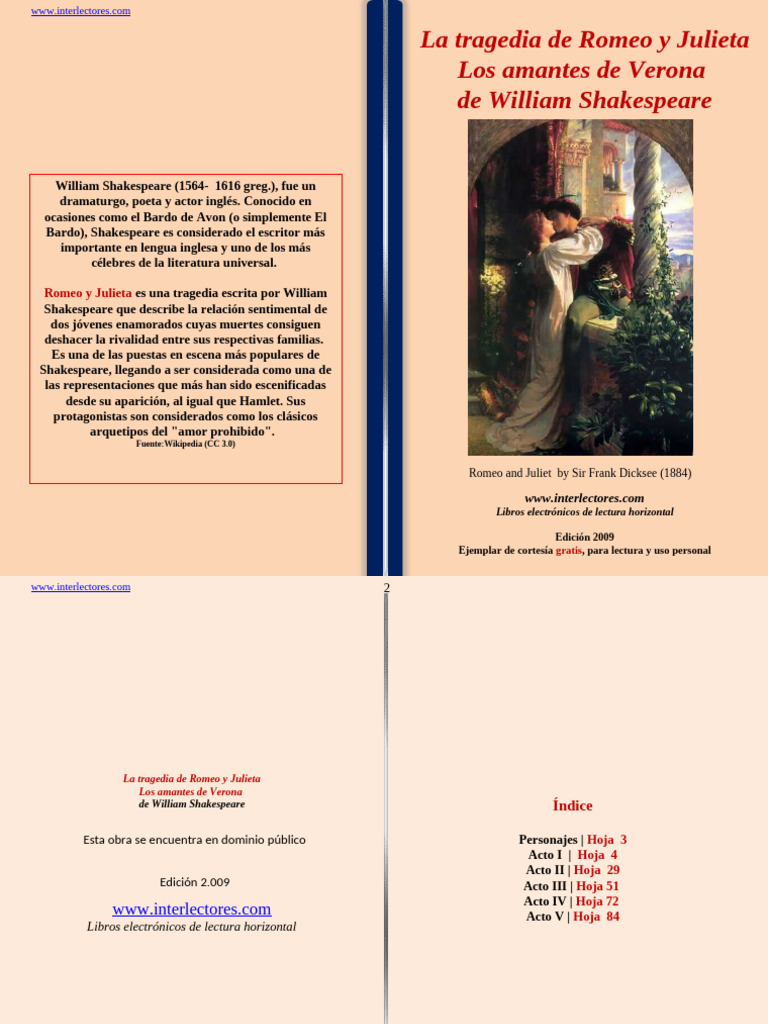 Romeo y Julieta | PDF | Romeo y Julieta | William Shakespeare