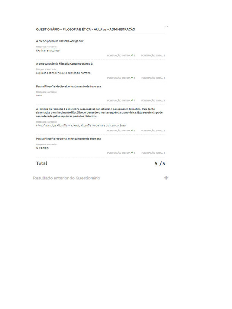 Resp. Provas 8º Período | PDF