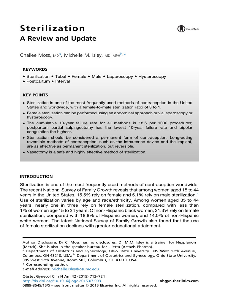 Parkland Tubal Ligation Failure Rates | PDF | Human Reproduction ...