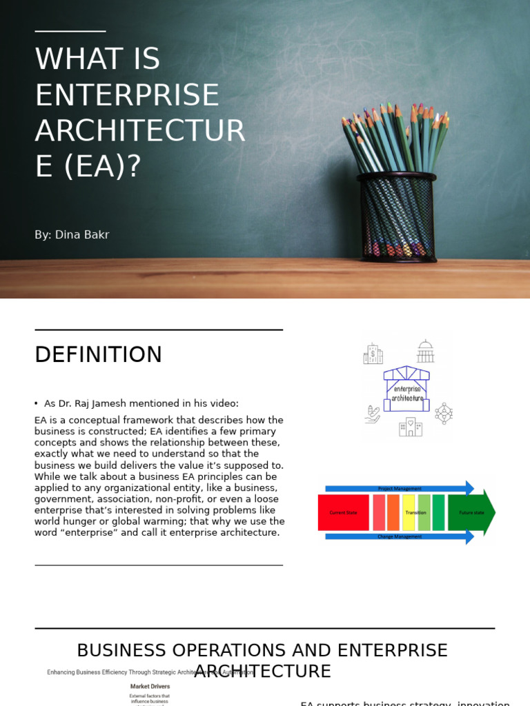 What Is Enterprise Architecture (Ea) | PDF
