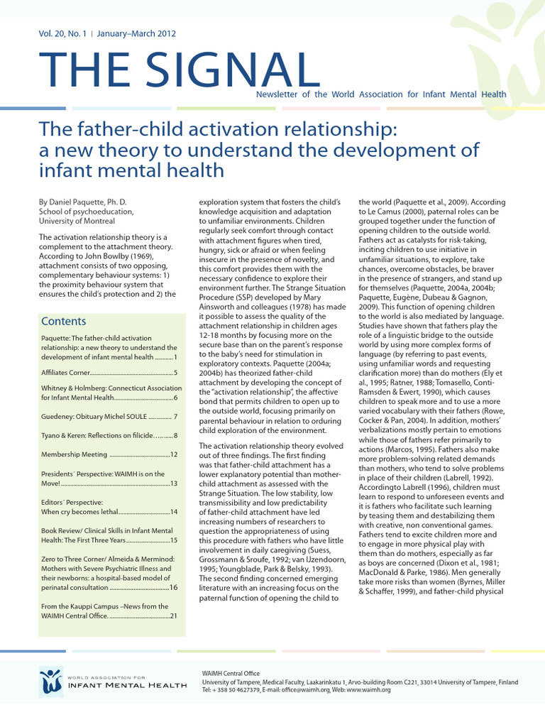 Father-Child Activation Theory Explained | PDF | Attachment Theory ...