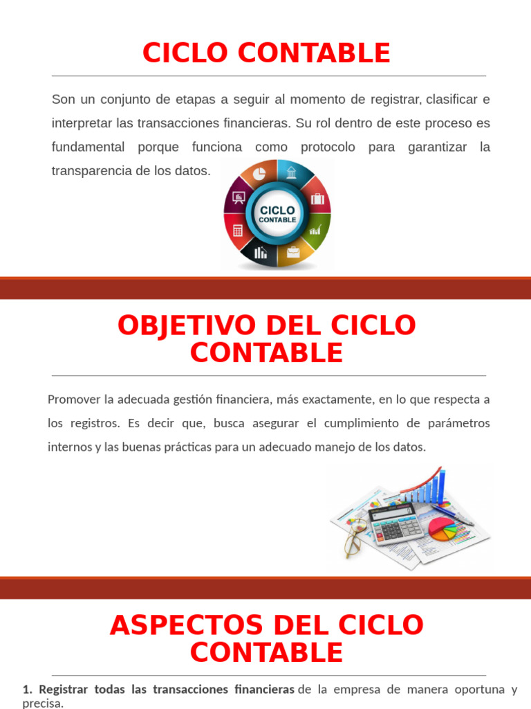 Presentación Ciclo Contable | PDF | Contabilidad | Estado financiero