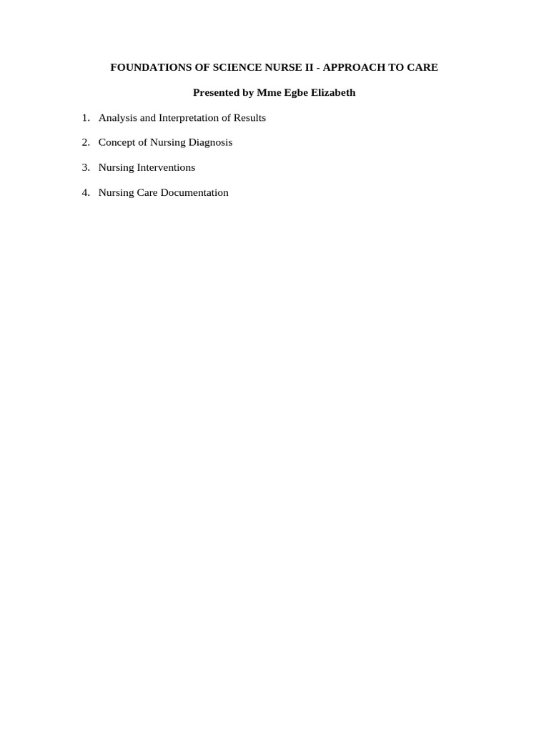 Nursing Data Analysis and Interpretation Guide | PDF | Medical ...
