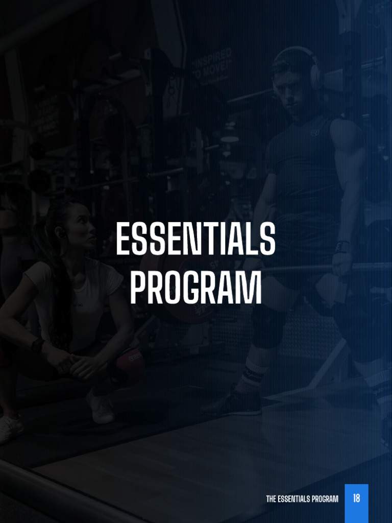 The Essentials Program 2x-Routineonly | PDF | Musculoskeletal System | Weight Training