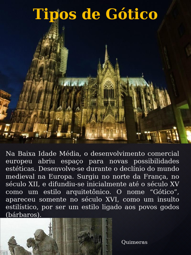 Tipos de Estilo Gótico na Arquitetura | PDF | Arquitetura gótica ...