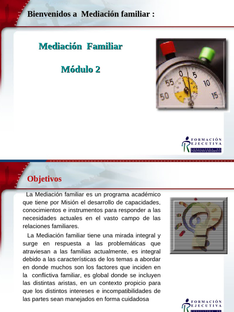 Modulo 2 Clase 1 Mediacion Familiar | PDF | Familia | Sistema