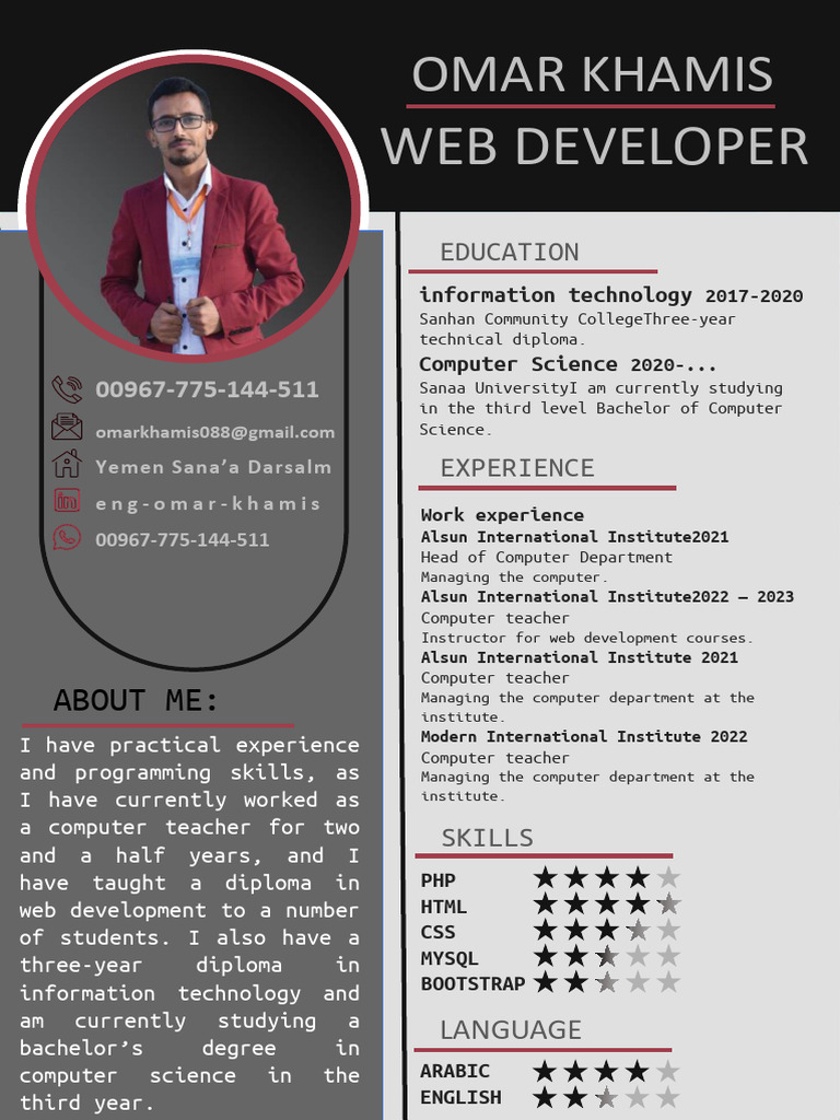new cv-Omar Khamis_7 | PDF