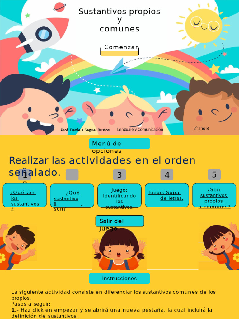 2°B Lenguaje Sustantivos Semana 1 Al 12 Junio | PDF | Lingüística