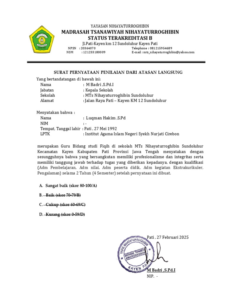 Pengelolaan Administrasi Pembelajaran LH | PDF