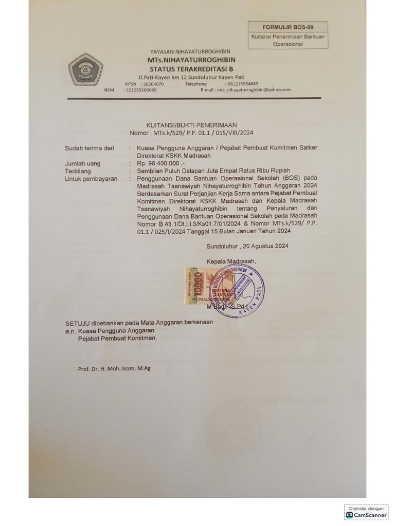 Kwitansi Tahap 2 | PDF