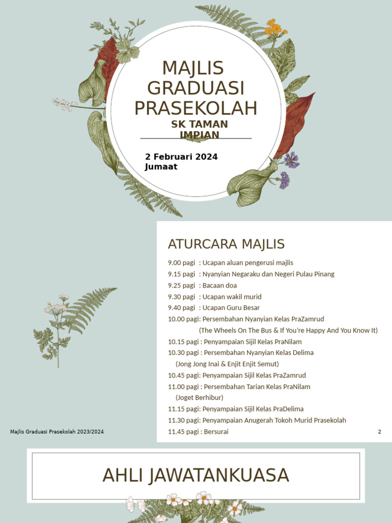 Buku Program Graduasi Prasekolah | PDF