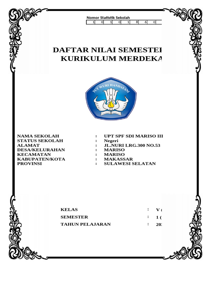Daftar Nilai Kurmer SMTR Ganjil | PDF