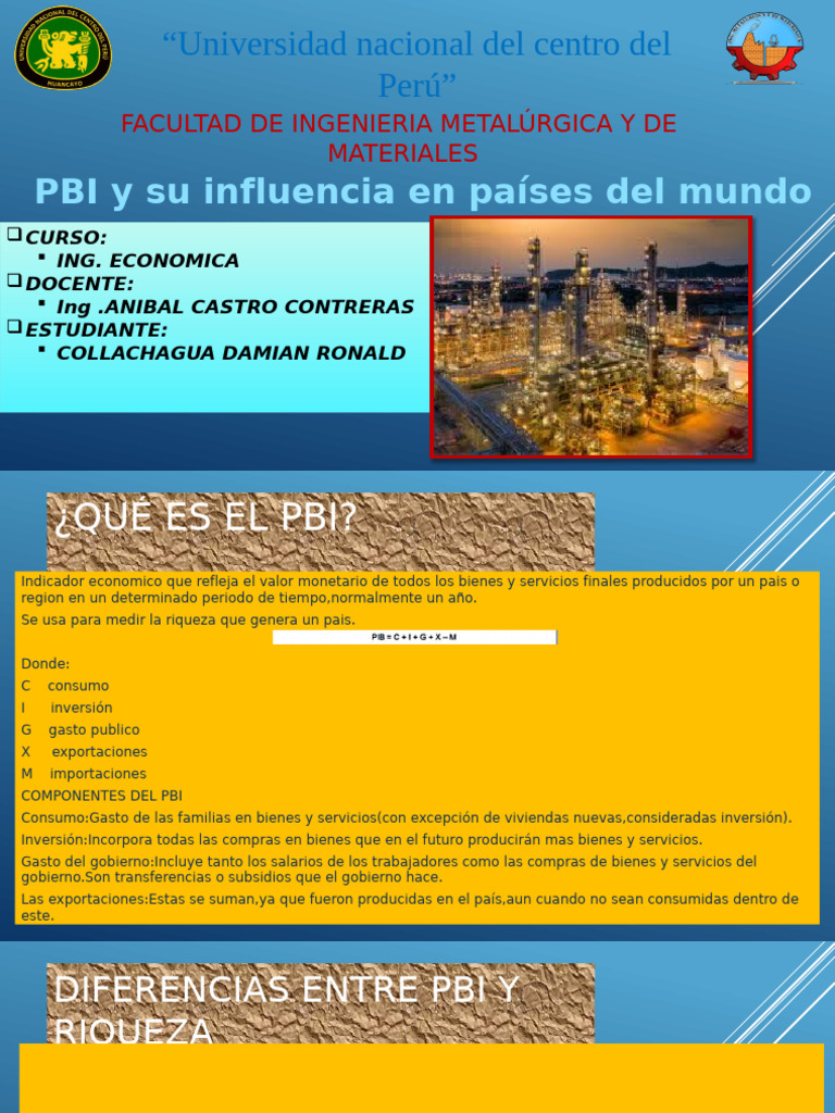 Uso de PBI para Comparar Paises | PDF | Producto Interno Bruto | Ciencias económicas