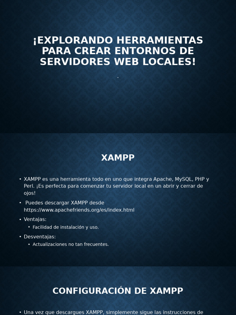 Servidores Web Locales | PDF | Servidor HTTP Apache | Mi sql