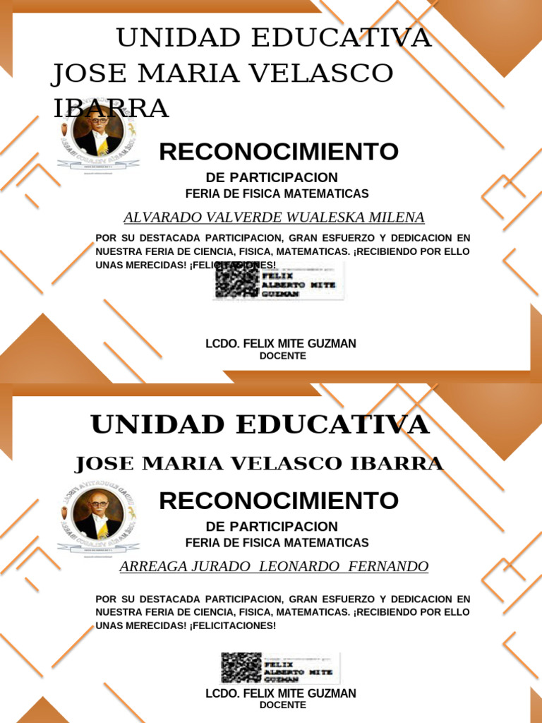 Diploma de Participacion Bachi | PDF