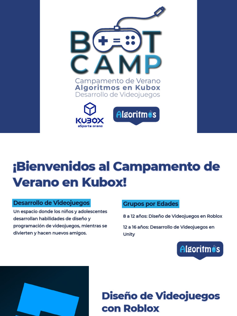 Campamento de Verano: Videojuegos en Kubox | PDF