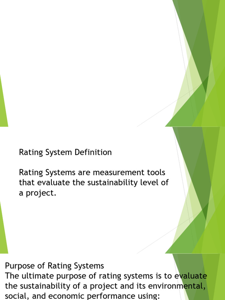 6 - Lecture 6 - Green Building Standards and Rating | PDF | Green ...