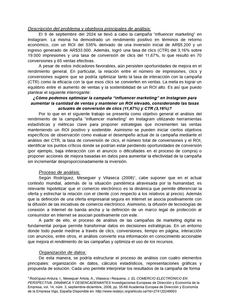 TP Cami | PDF | Datos | Comercio electrónico