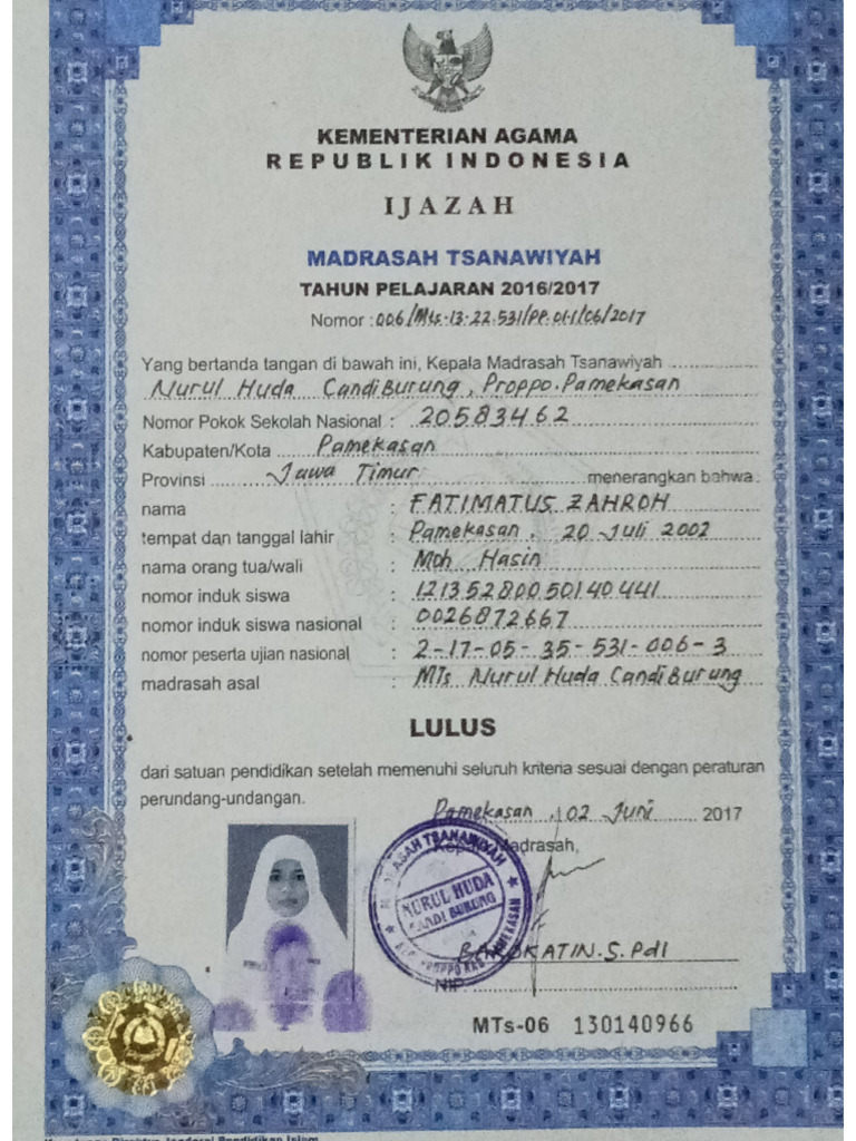Ijazah Mts | PDF