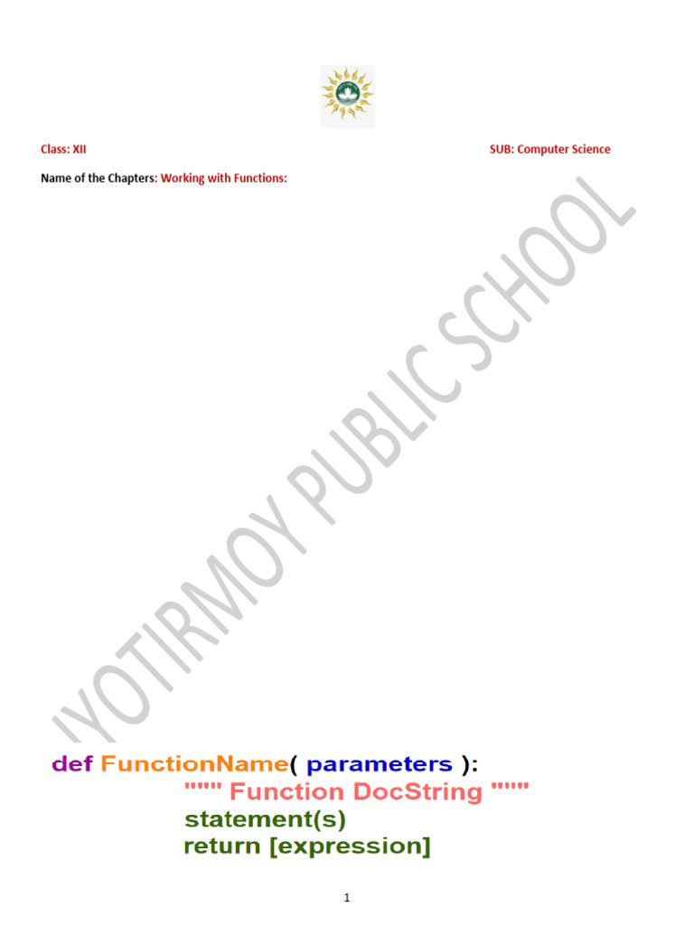 Understanding Python Functions | PDF