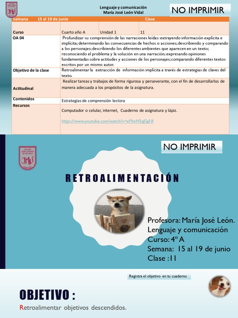 Sem11 Lyc Guia | PDF | Inferencia | Comprensión lectora