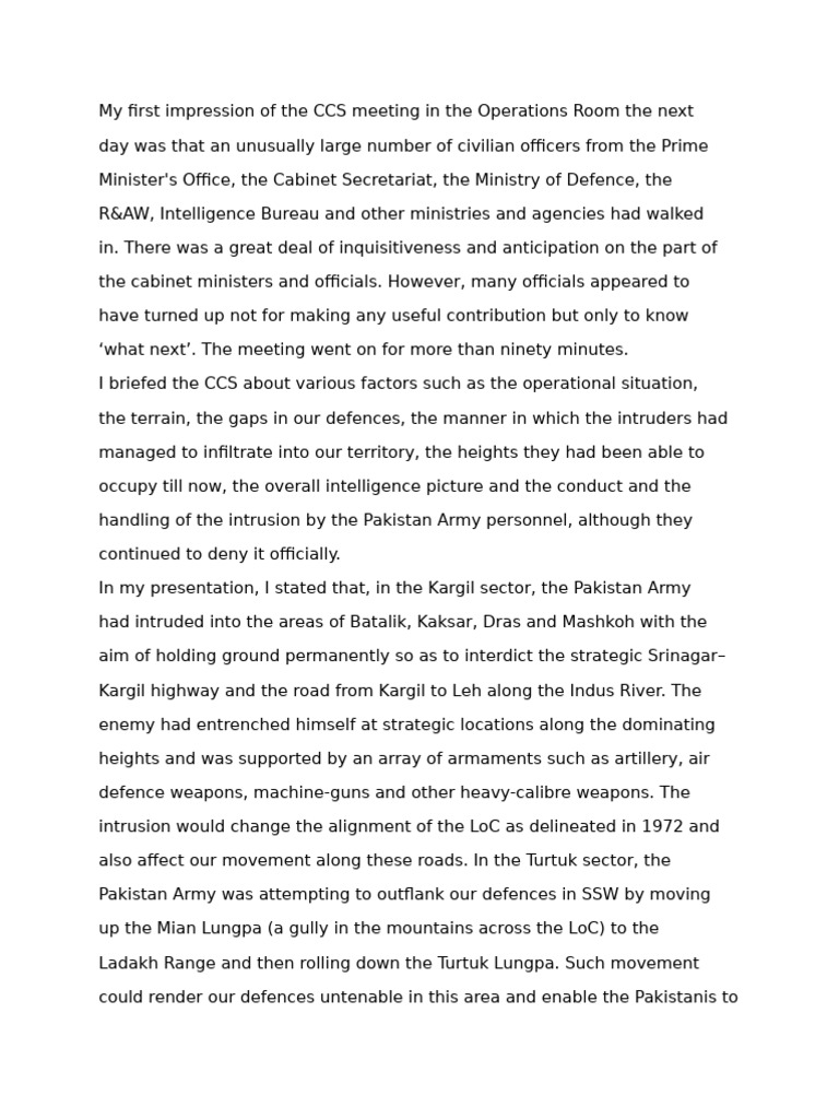 Operations Room Briefing | PDF | Military | International Relations