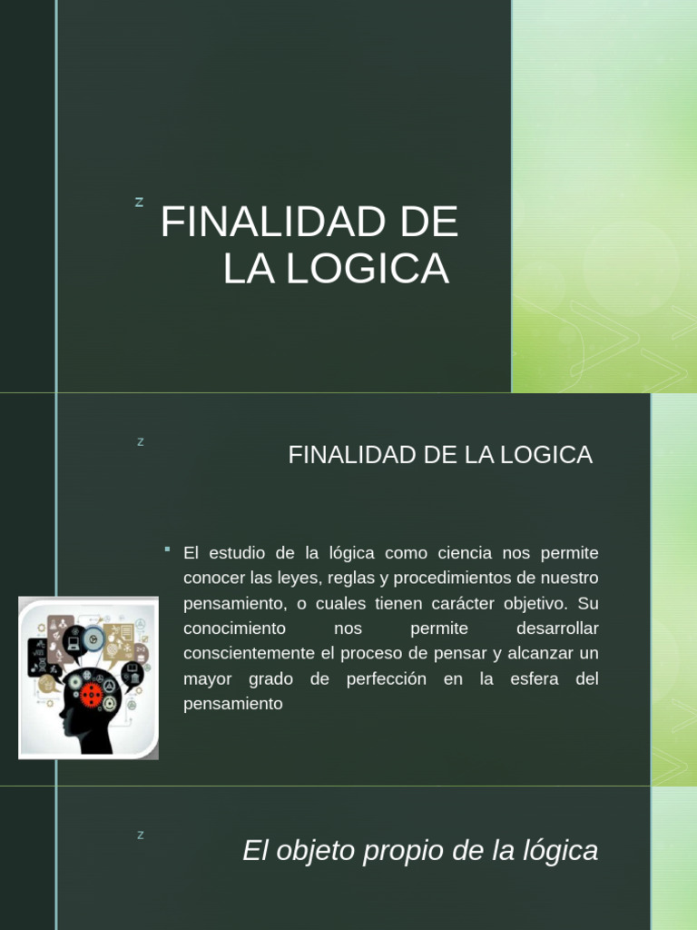 Finalidad de La Logica | PDF