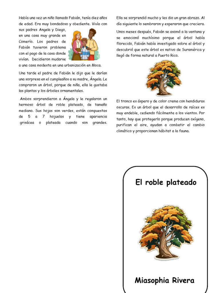Cuento: El roble plateado | PDF
