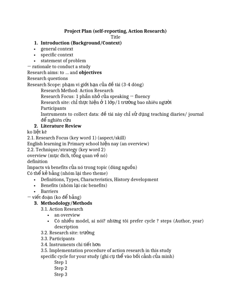 Project Plan Format | PDF