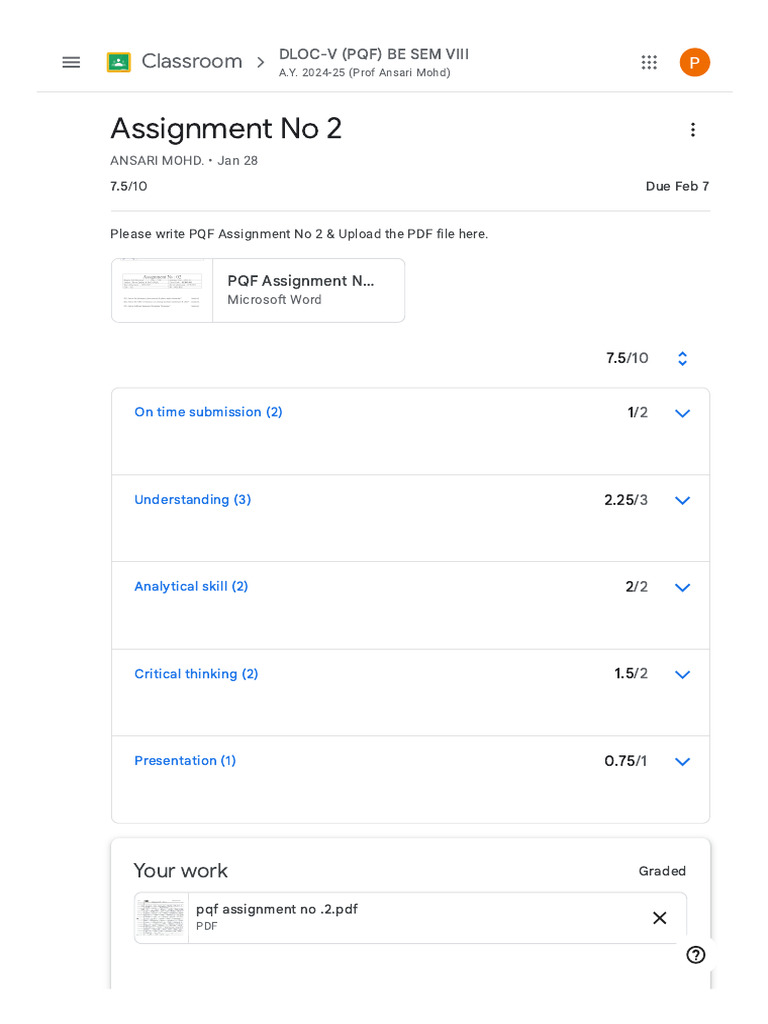 Assignment No 2 | PDF