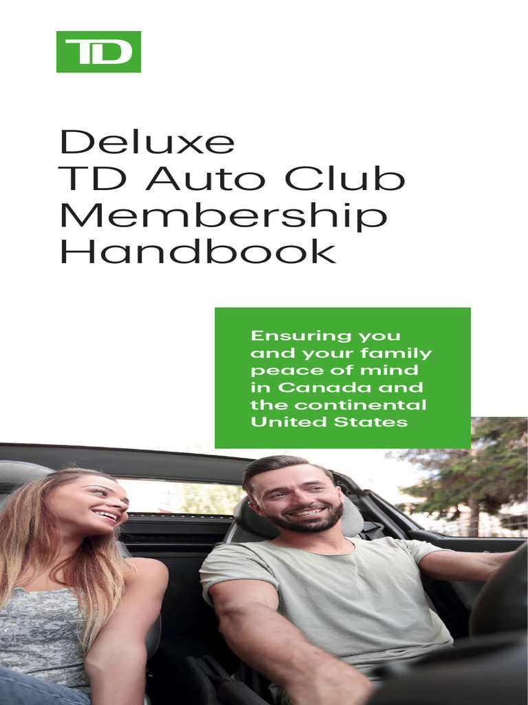 TD Auto Club Membership Handbook | PDF | Vehicle Insurance | Insurance