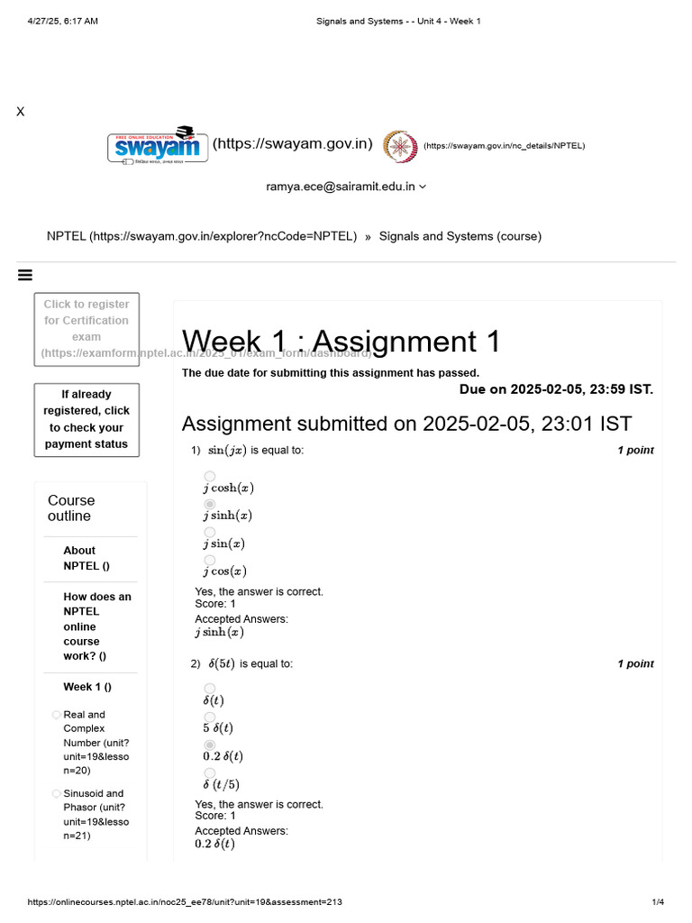 2025 SS Assignmentquestions | PDF | Fourier Transform | Resistor