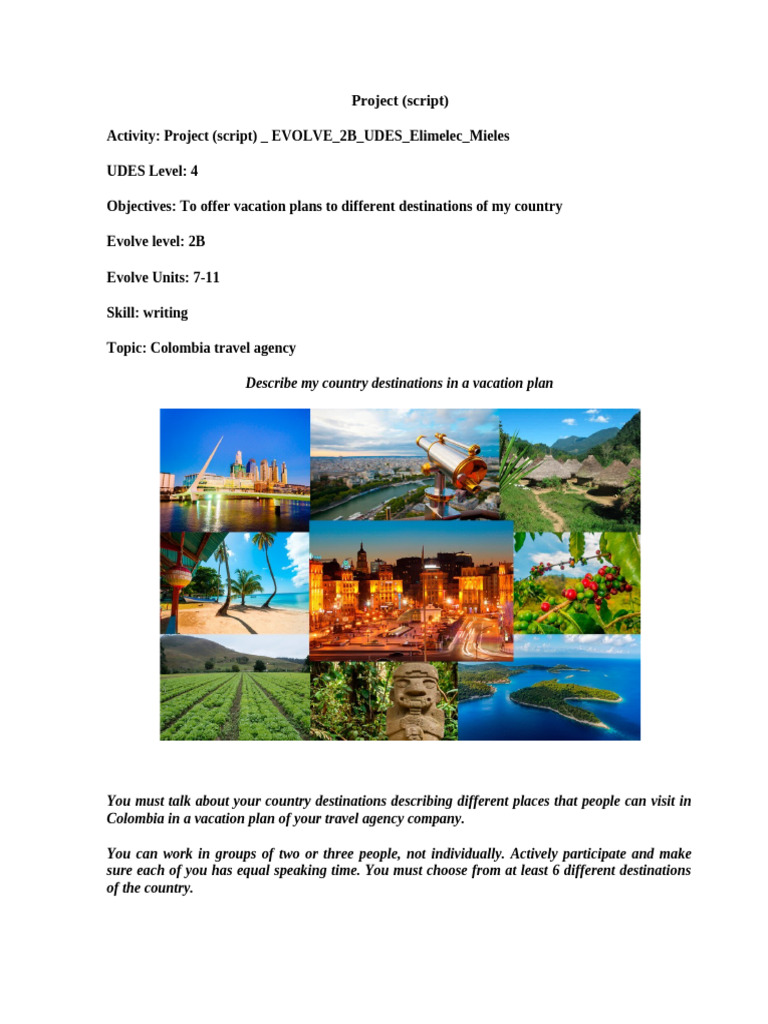 Project (script)_ EVOLVE_2B_UDES_Elimelec_Mieles | PDF | Adjective | Linguistic Typology