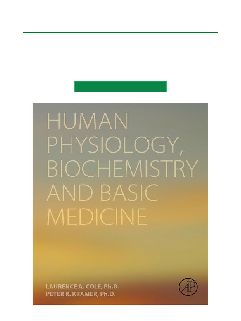Human Physiology and Biochemistry Guide | PDF | Endoplasmic Reticulum ...