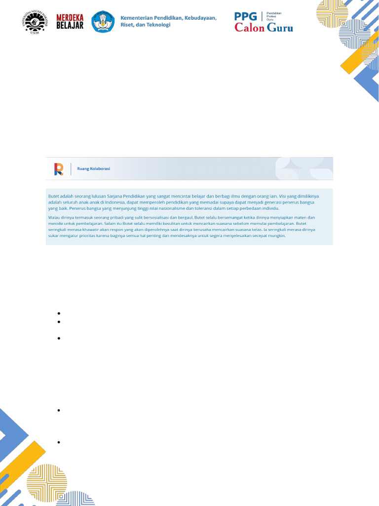 T1.3a Ruang Kolaborasi (PSE) Wardiman-Seni-PPG II 2024 | PDF