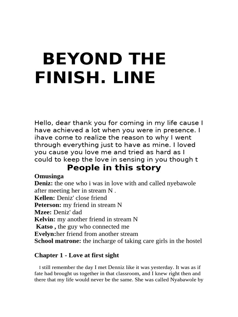 beyond the finish line (final) | PDF | Psychology | Psychological Concepts